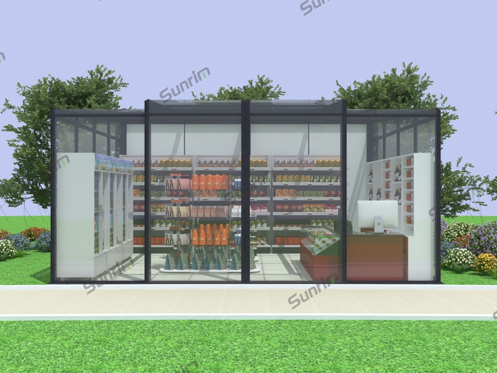 户外便利店新革命！移动阳光房打造24小时「自然系」购物体验 - Sunrim移动建筑系统